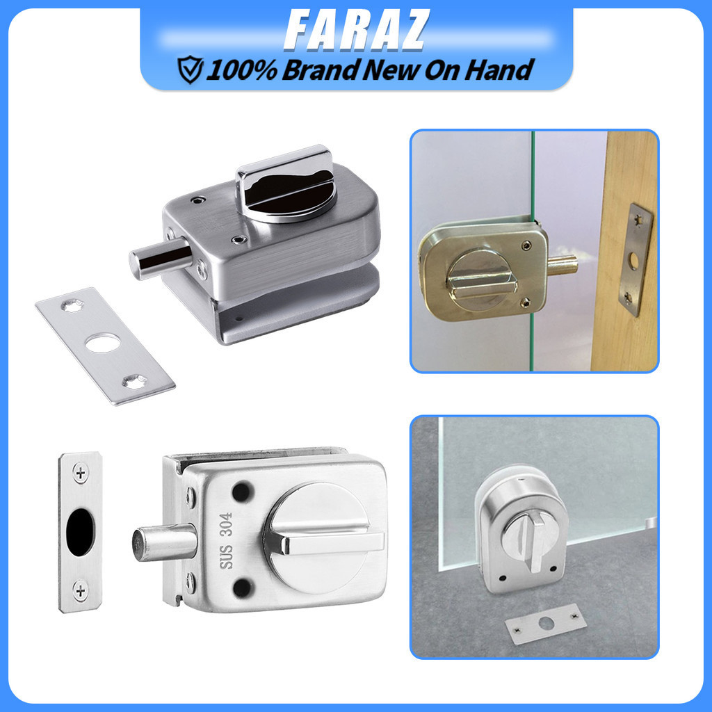 Heavy Duty Glass Door Ground Lock Anchor Bolt Rotary Floor Plug Latch ...