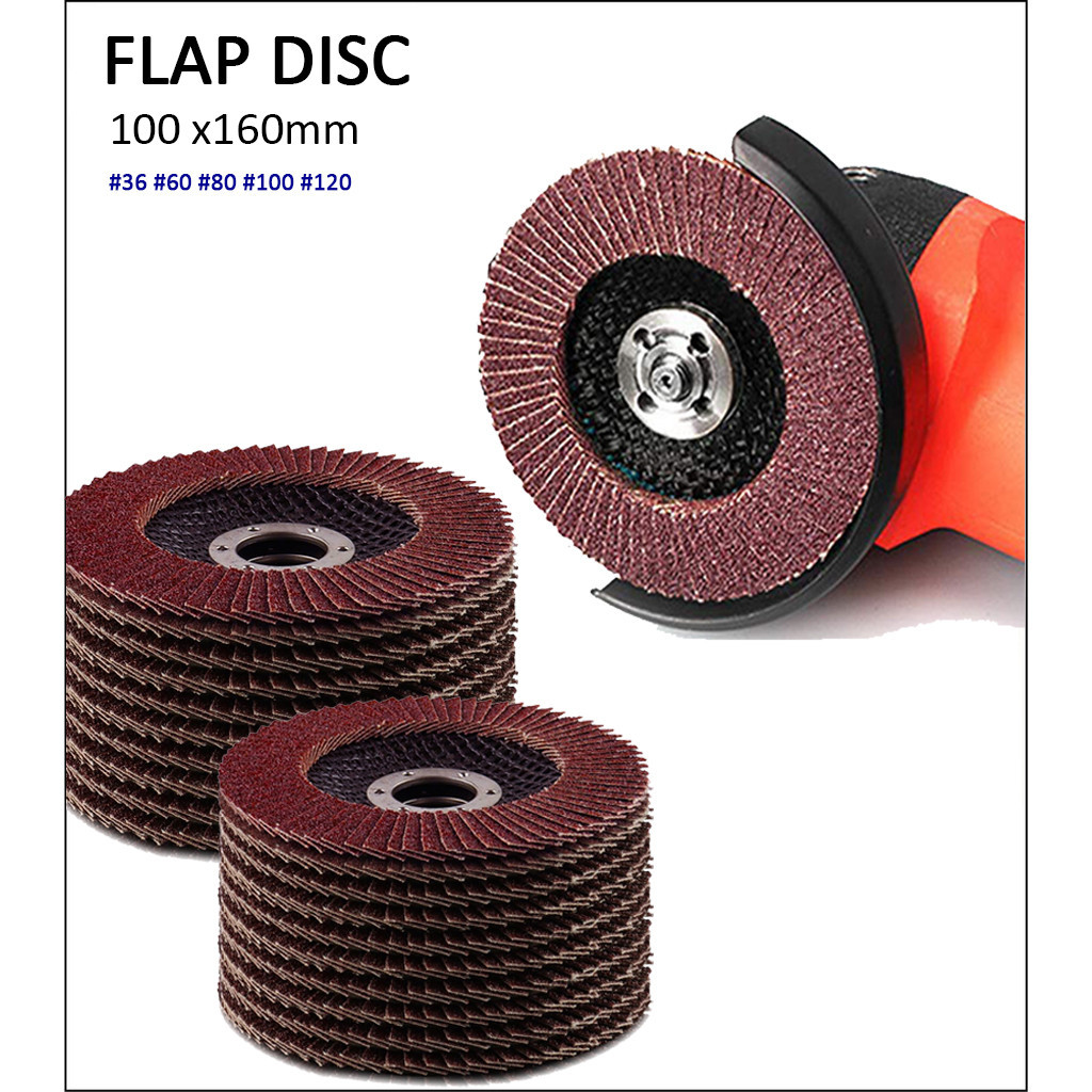 (PER BOX /10PCS) Original Flap Disc For Metal Wood Paint 4 " ( #36 -120 ...