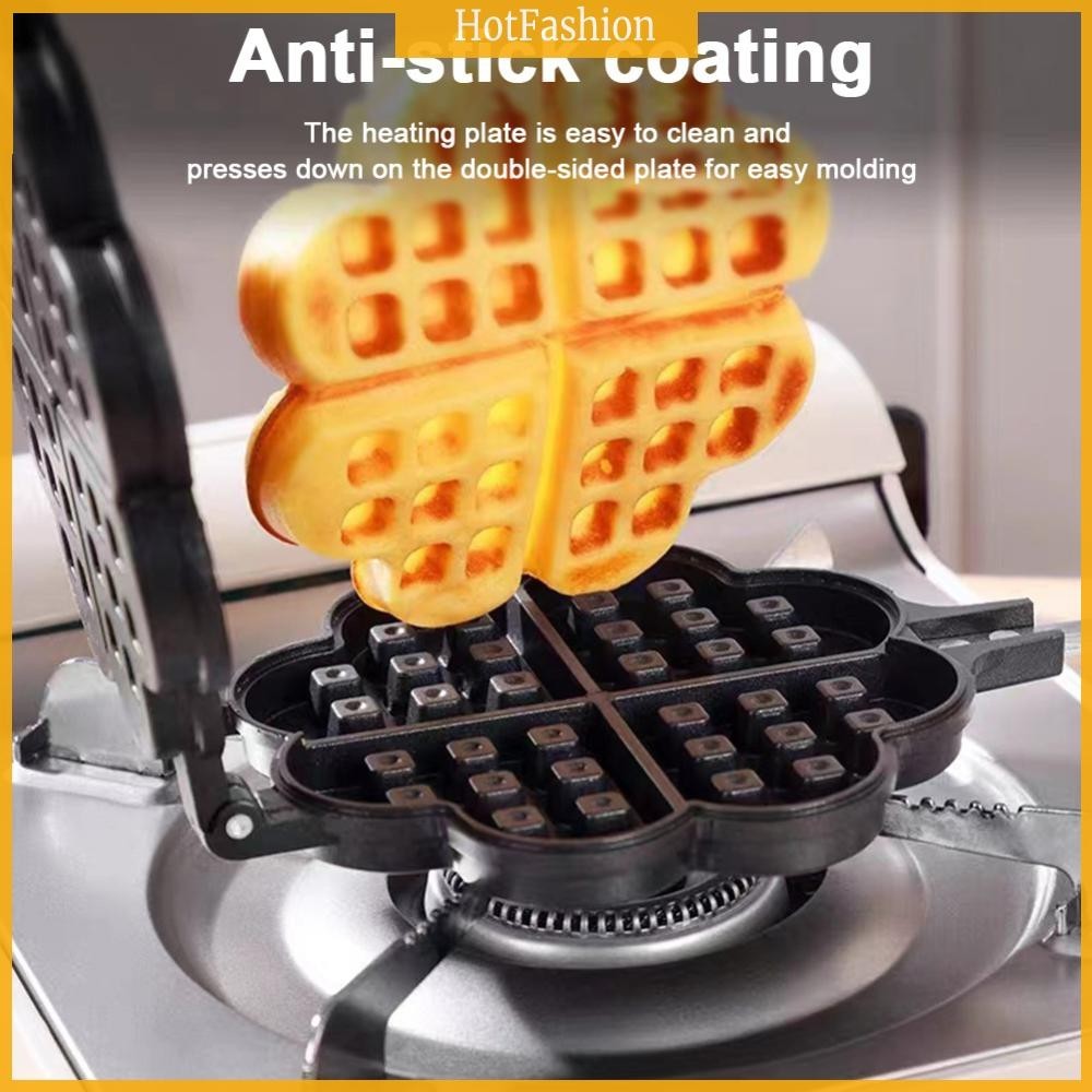 【Local Delivery】Waffle Maker Pan Non-Stick Aluminum Alloy Sandwich ...