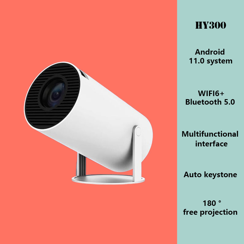 HY300 Projector 4K Mini Projector 1080P Android 11.0 Intelligent System ...