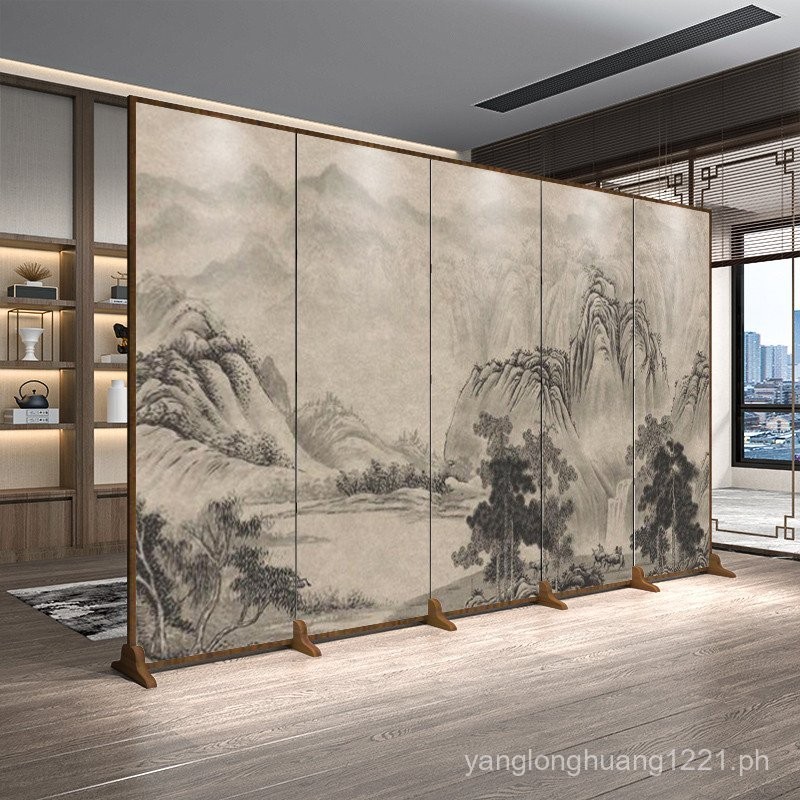 Classical Chinese Style Wooden Screen Partition Living Room Entrance ...