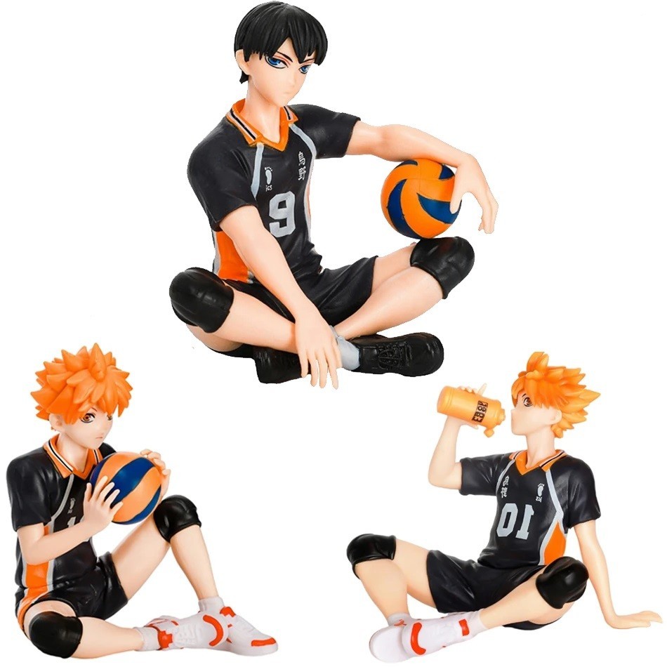 Anime Haikyuu!! Volleyball Player Figure Q Version Shoyo Hinata Tobio ...