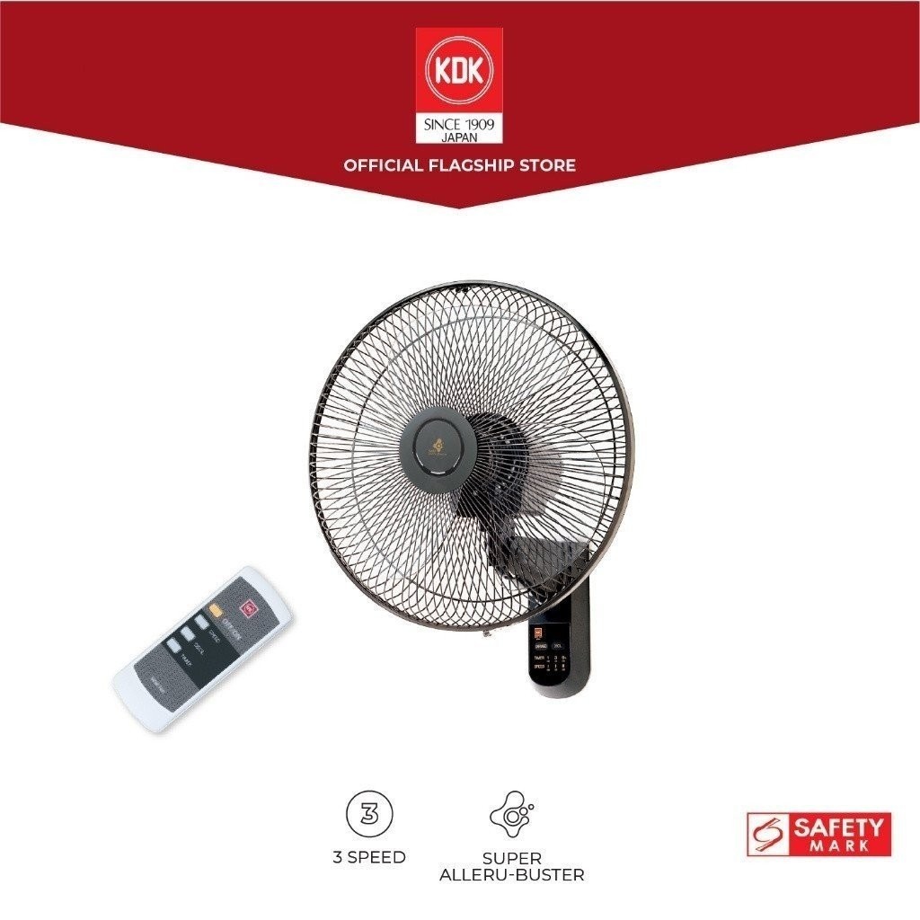 [In stock]KDK M40MS Wall Fan with Remote Control, Alleru-Buster Filter ...