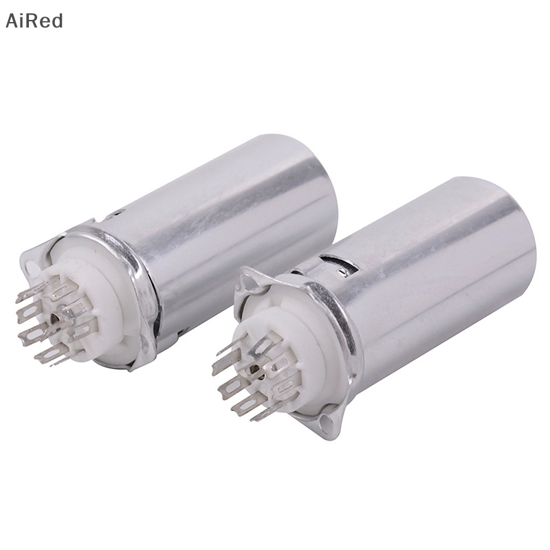 AiRed 2Pcs generic 9pin pcb tube socket gzc9-f-b-55 aluminum shield fr ...