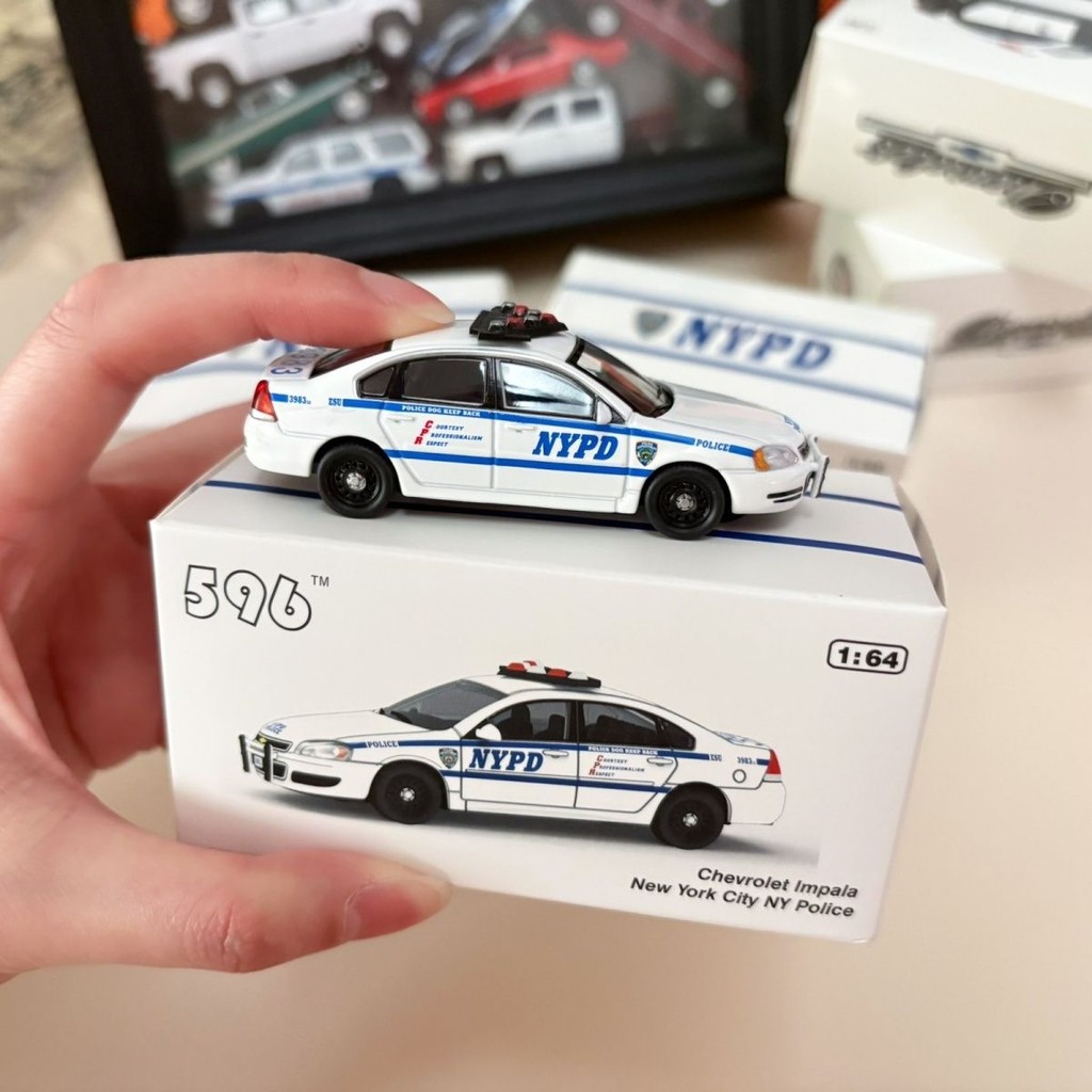 596 Model 1: 64 Chevrolet Inpara NYPD NYPD NYPD Painted Alloy Police ...