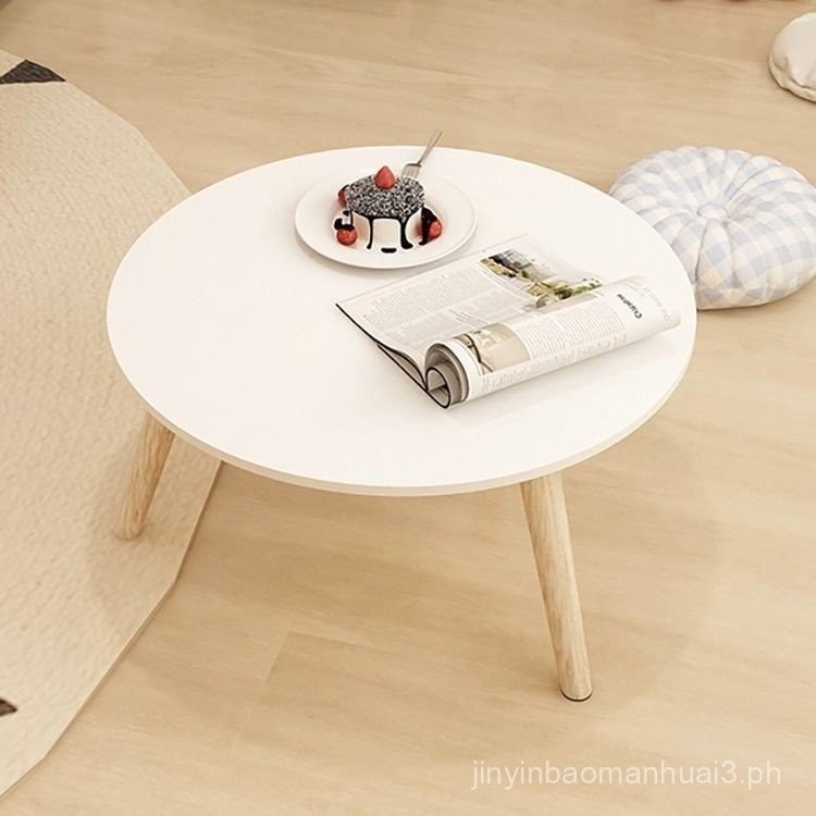 Bay Window Small Table Coffee Table Round Table Floor Bedroom Mini Wooden Table Simple Internet ...