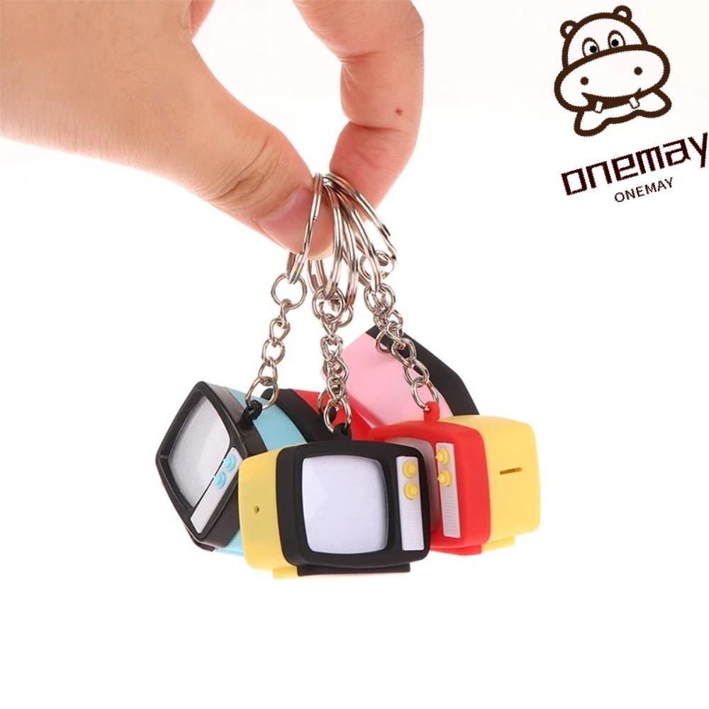 ONE-MAYSHOW Retro Television Keychain, Miniature Television Tv Model ...