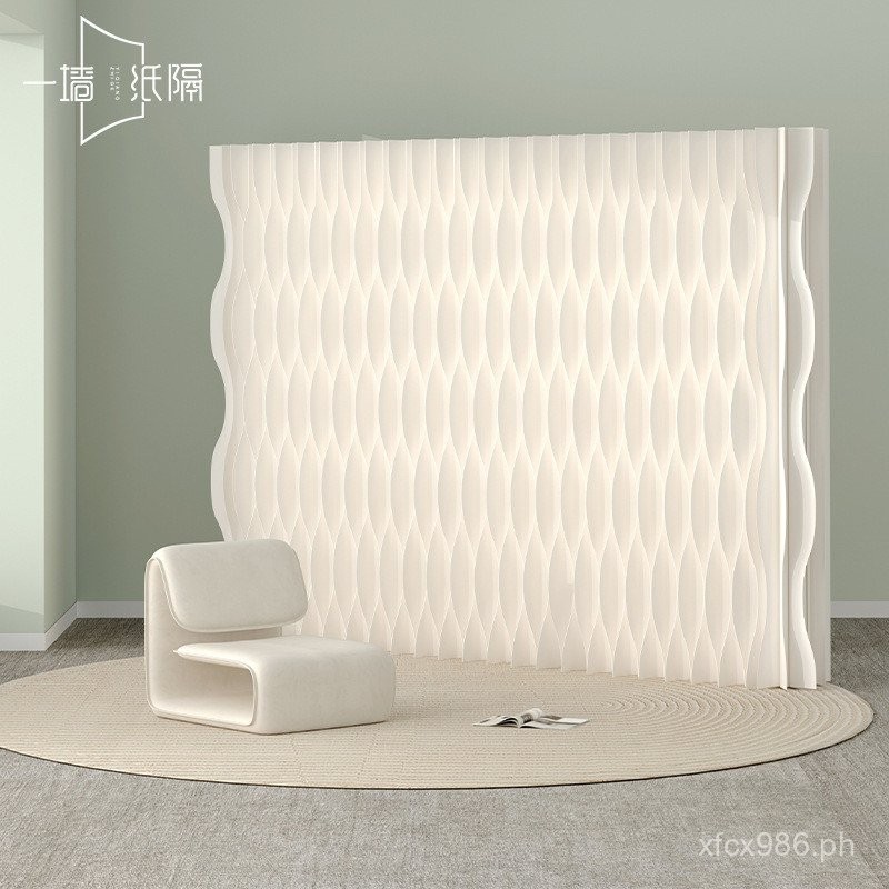 Folding Screen Partition Office Foldable Mobile Paper Wall Living Room ...