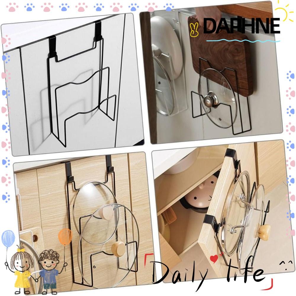 DAPHNE Pot Cover Rack, No Punching Required Suspension Lid Rack, Wall ...