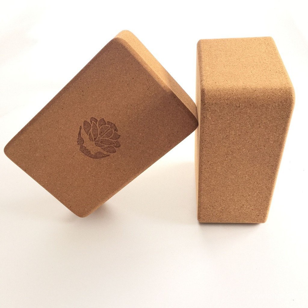Yoga Blocks Genuine High-Density Beginner Cork Blocks Fitness Aid ...