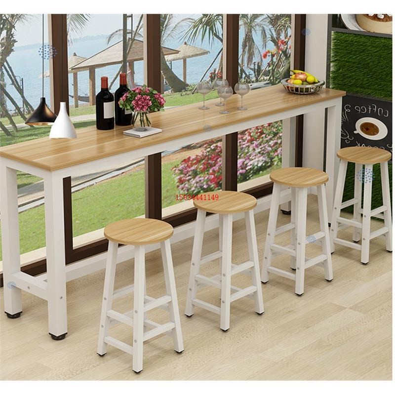 Kitchen Household Bar Counter Partition Wall Table Balcony Table Wooden ...