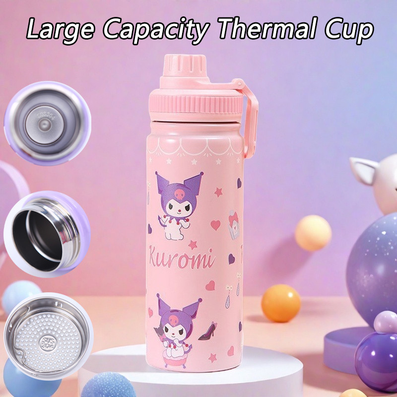 Kuromi Kids Warter Bottle 304 Stainless Steel Thermal Cup Portable ...