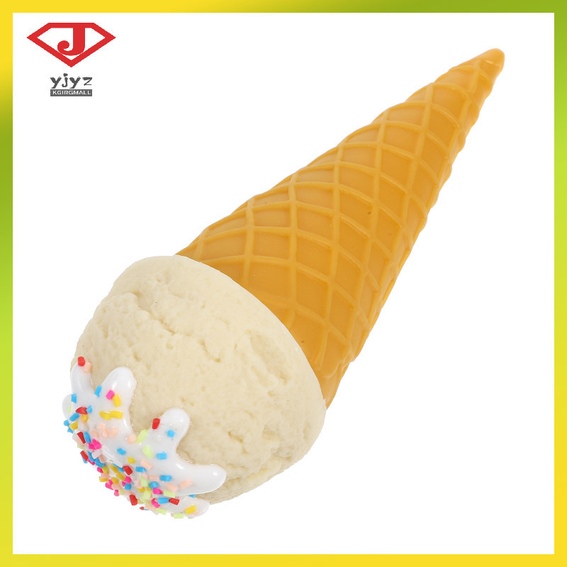 Ice Cream Cone Ornament Bars Food Toys with Bags Lid Model Faux Popcorn ...
