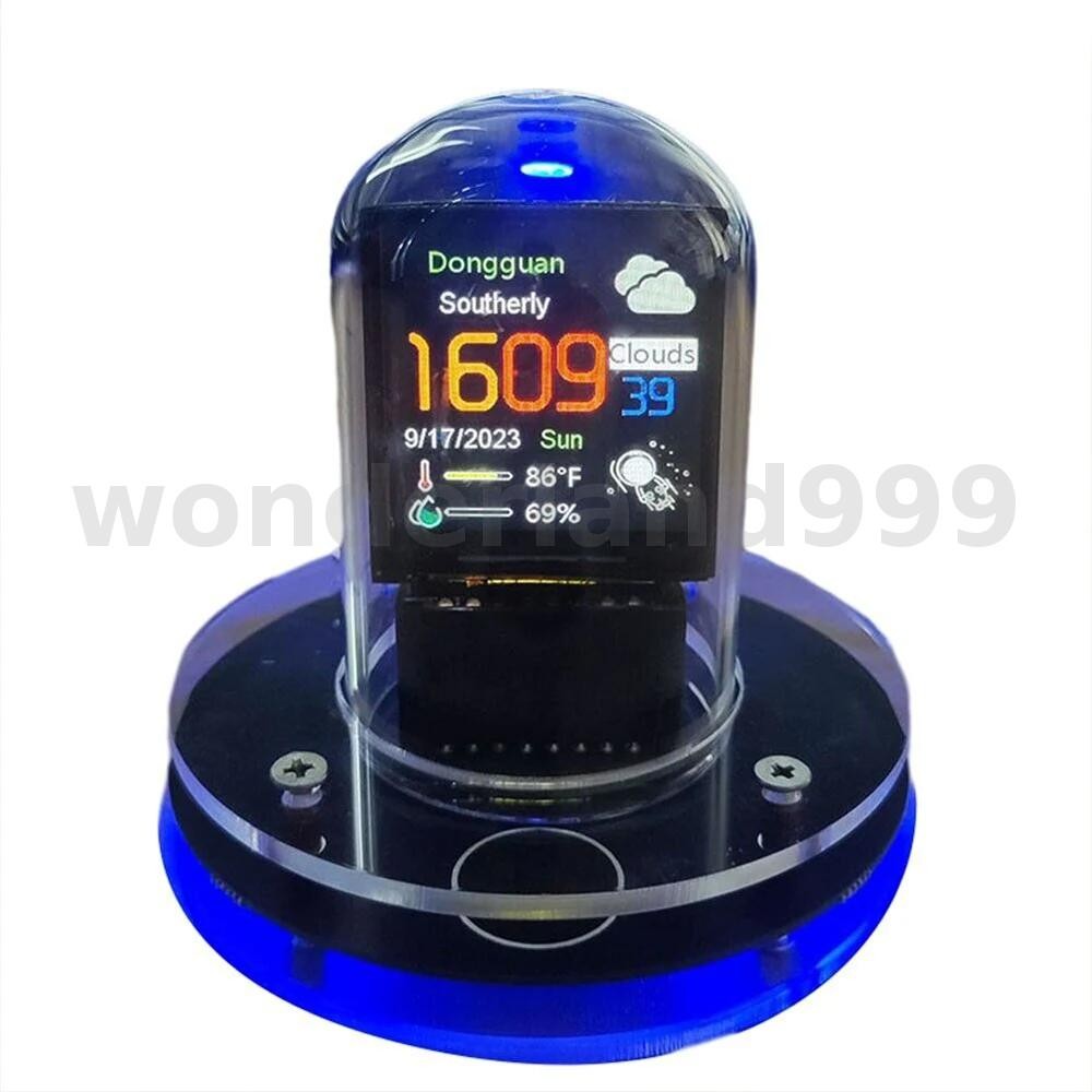 Smart WIFI RGB Neon Tube Clock Nixie Tube Clock Smart Wifi Glow DIY ...