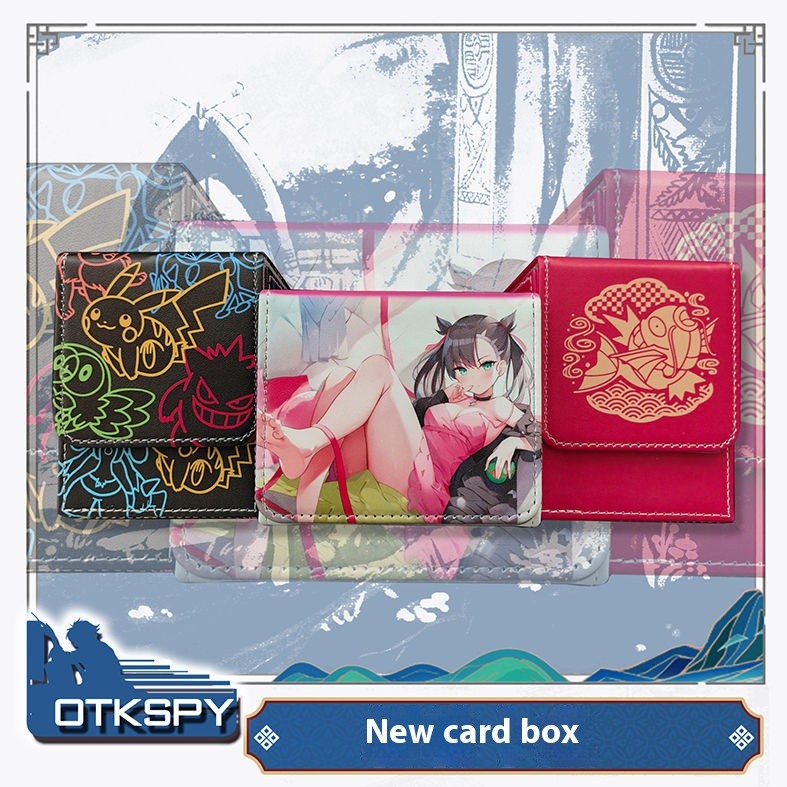 Magikarp and Marnie Pokémon PTCG Leather Card Storage Box Compatible ...