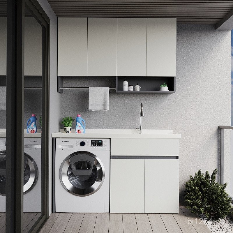 Integrated Washing Machine with Washboard Basin Laundry Sink Honeycomb ...