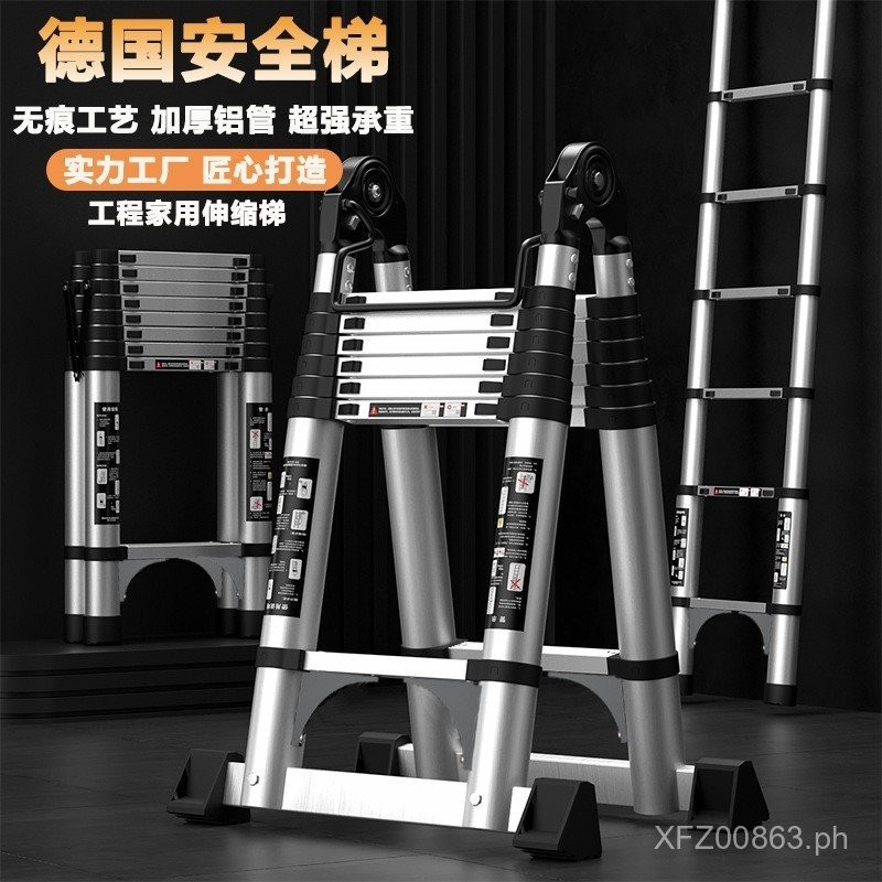 Functional Ladder Portable Telescopic Ladder Multi-functional A-frame ...