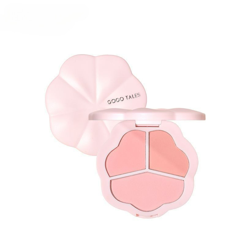 Three-color Blush Palette Expansion and contraction color Matte Autumn ...