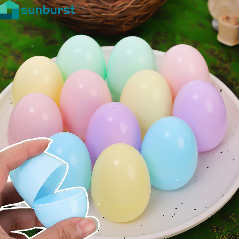 50/10Pcs Plastic Easter Eggs - Fillable Plastic Egg - Kids Toy Colorful ...