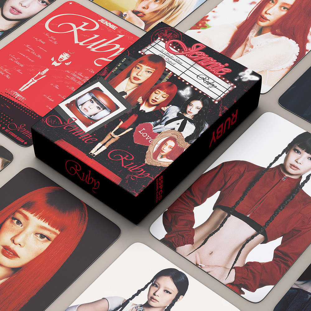 55pcs BP Jennie Ruby Lomo Cards Lisa Alter Ego BORN AGAIN JISOO ...
