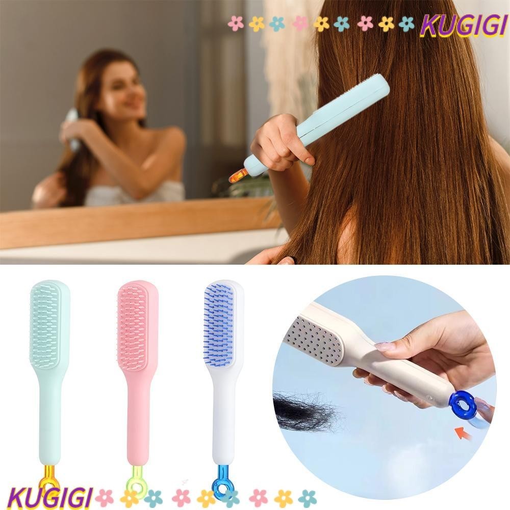 KUGIGI Magic Retractable Comb, Smoothing Anti-static Self Cleaning Hair ...
