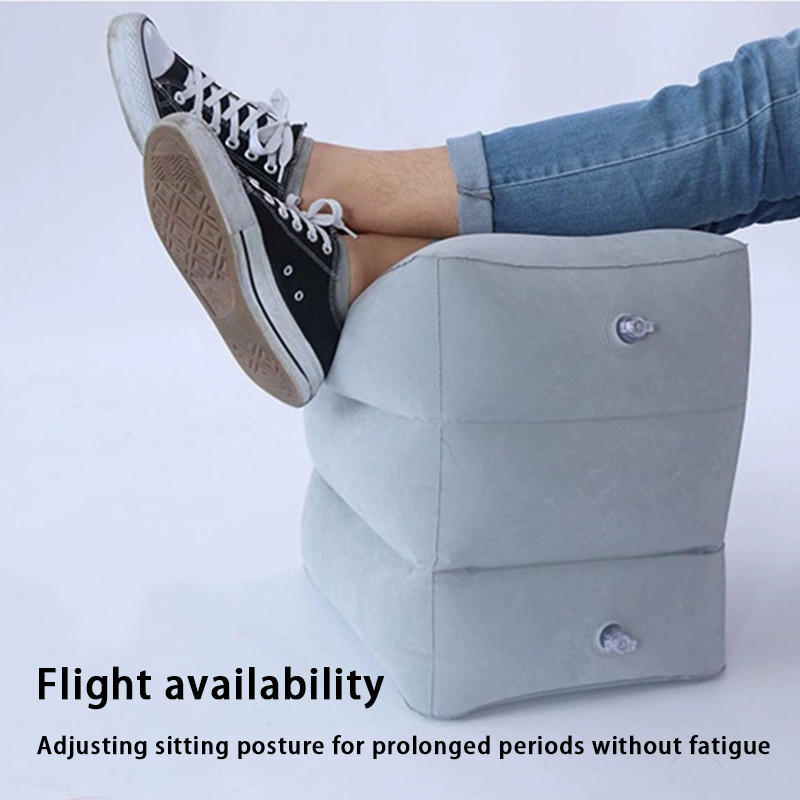 Travel Footrest Inflatable Pillow Plane Train Kids Bed Foot Rest Foot ...