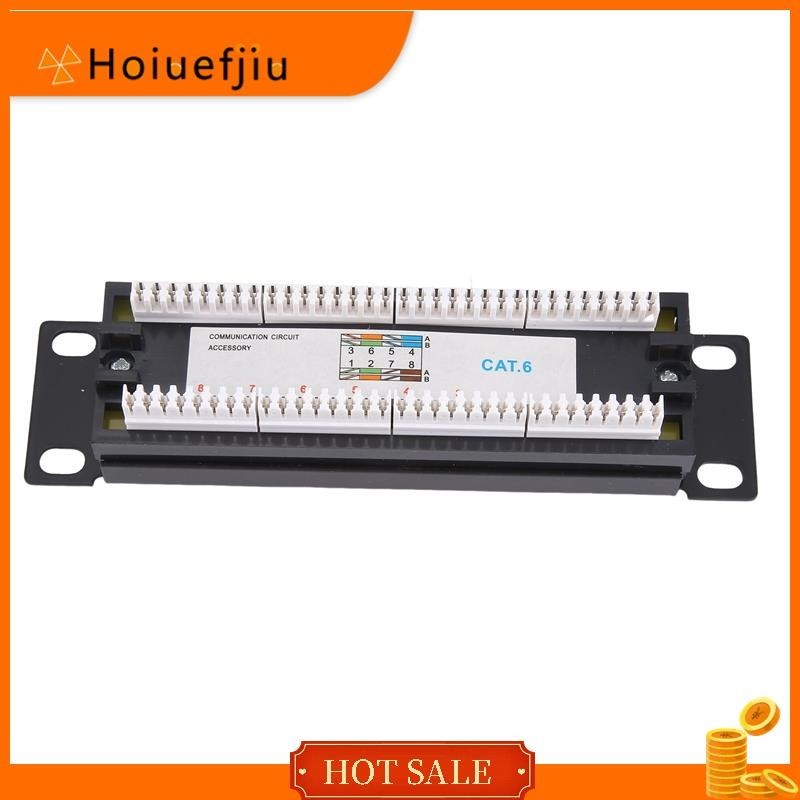 【Hoiuefjiu】CAT6 8 Ports Patch Panel Rack Network 10 Inch 1U Rack Mount ...
