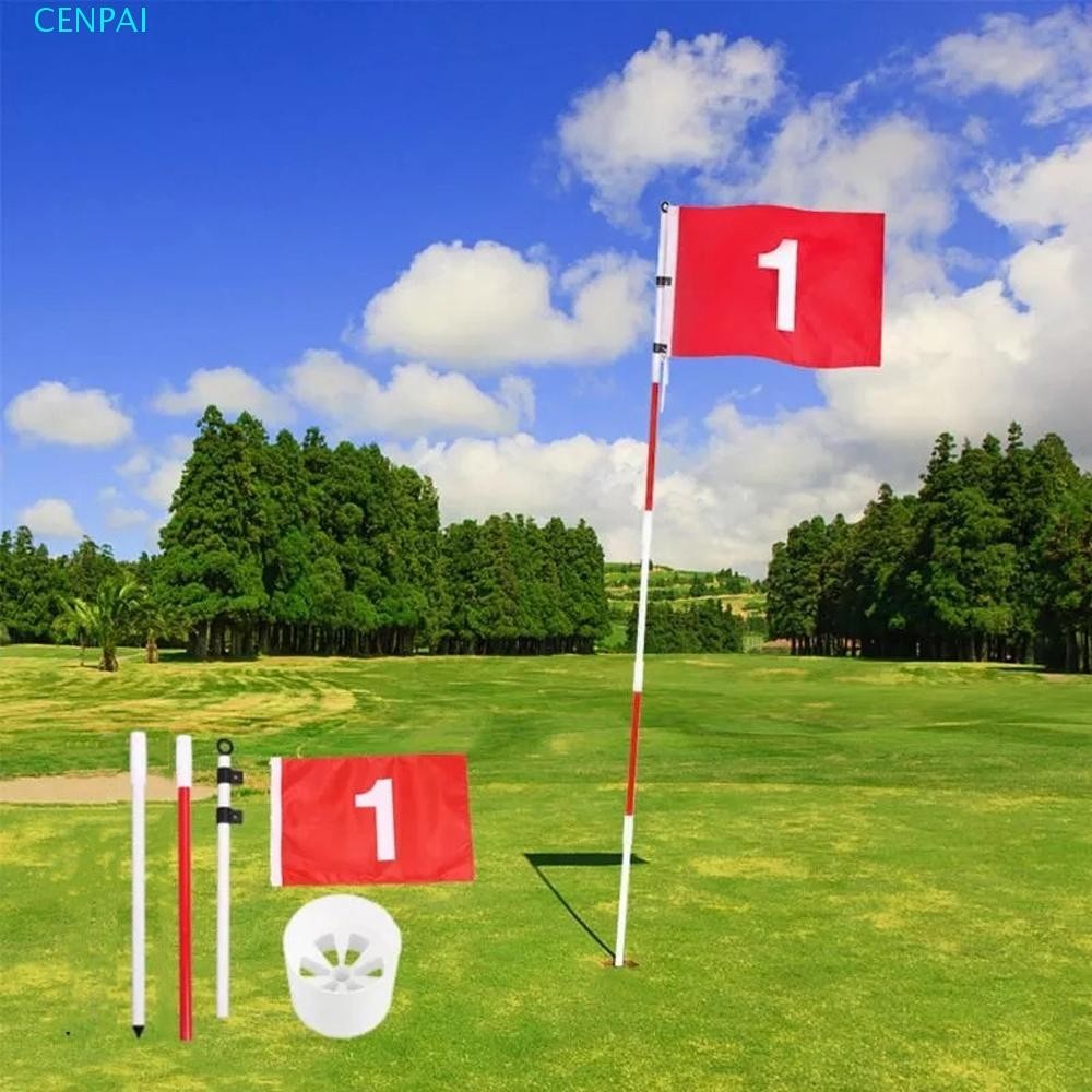 MARKET Golf Hole Pole Cup Golf Equipment Golf Accessories 3 Section ...