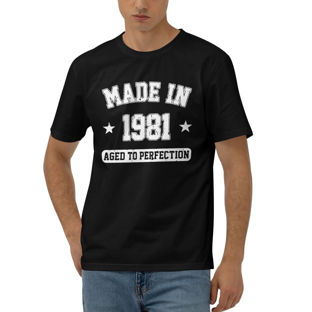 Made In 1981 Aged To Perfection Super Cotton Popular Top Tee Shirt ...