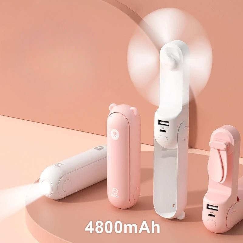 Mini Fan Rechargeable Portable Handheld Handheld USB Pocket Personal ...