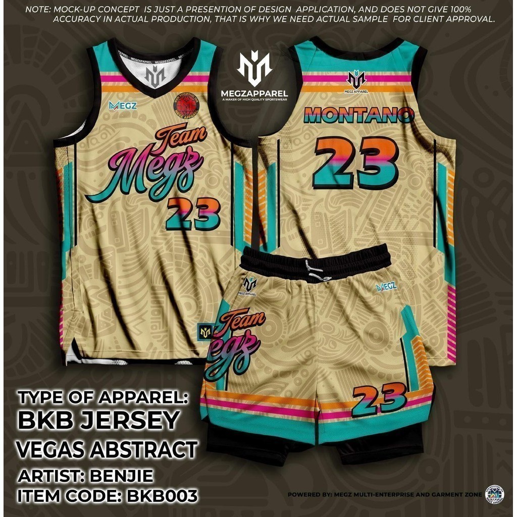 MEGZ BKB003 Customize Basketball Jersey Full Sublimation | Shopee Philippines