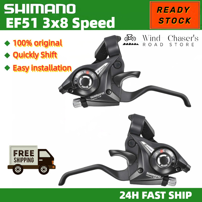 SHIMANO EF51 3X7 3x8 Speed Brake lever Combo Shifter MTB Bike 7 8 Speed Shifter shipter Groupset ...