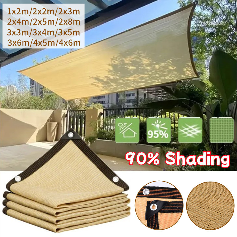 Upgrade Sunshade Net 90% Suitable UV Protection Outdoor Sun Cover ...