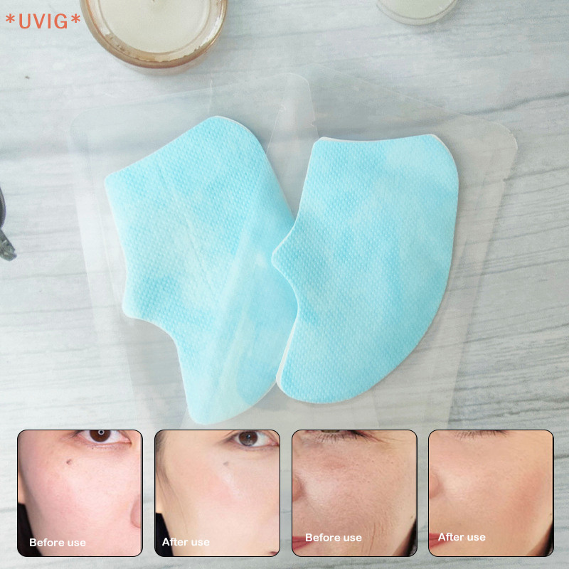 UVIG Collagen Film Paper Soluble Facial Mask Face Skin Cheek Sticker ...