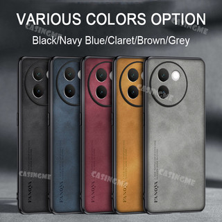 Vivo V30e 5G 2024 Leather Texture Phone Case Sheepskin Leather Casing ...