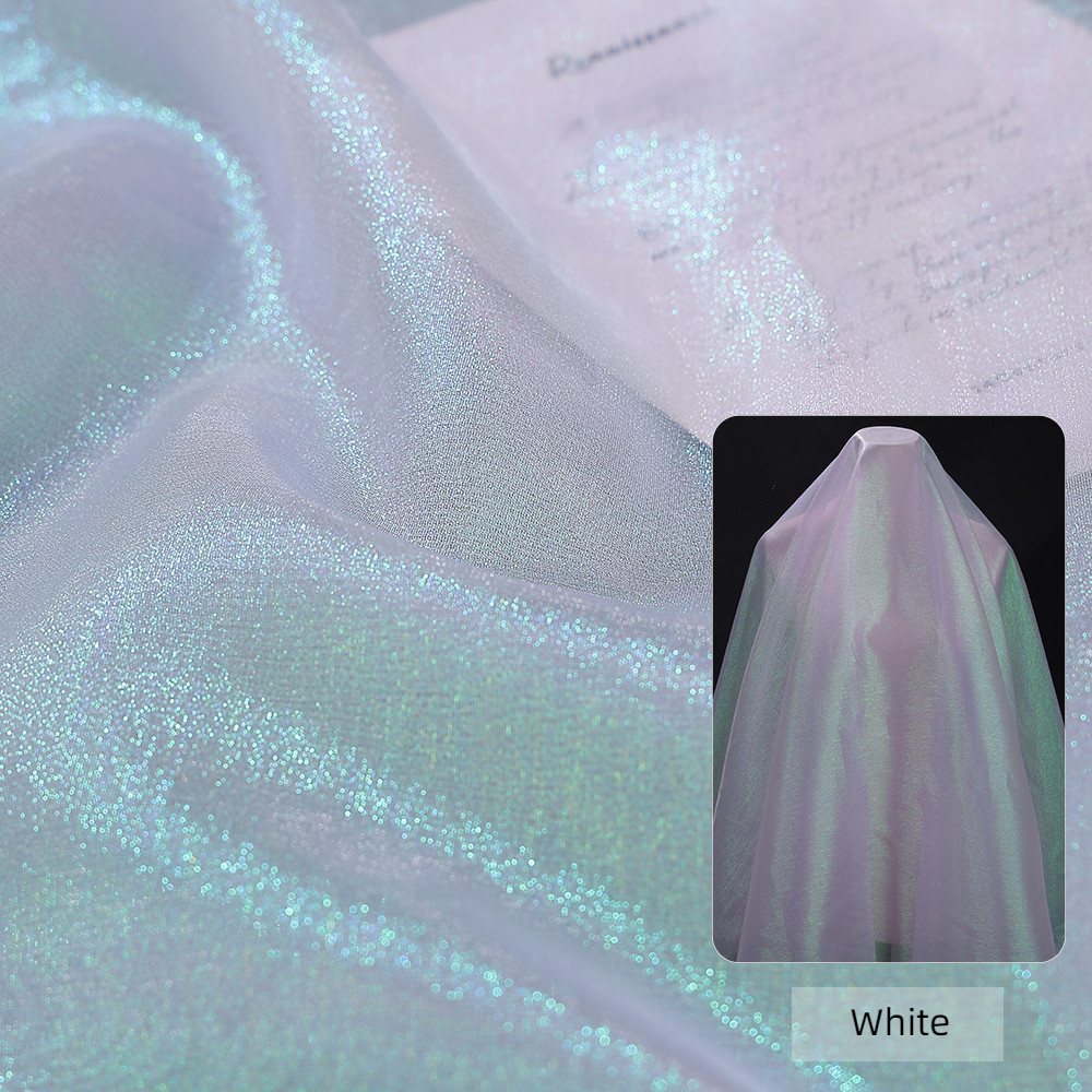 Sparkle Organza Tulle Fabric Per Yard - Shimmering, See-Through, and ...