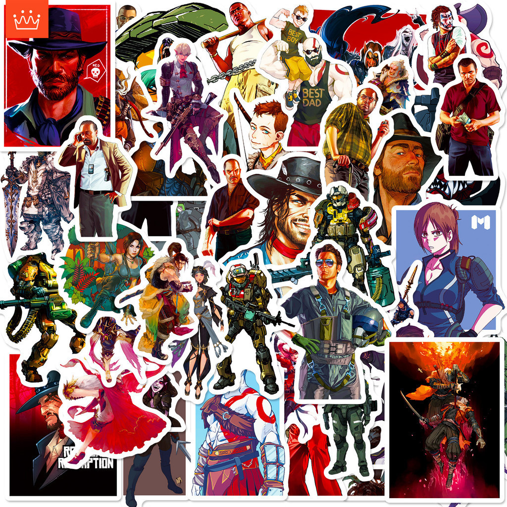 J· Red Dead Stickers Set Video Games Graffiti Waterproof Decals Pack ...