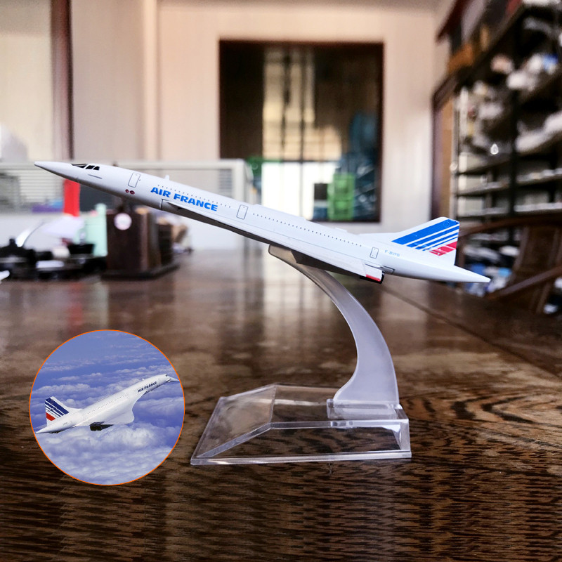 1/400 Air France Concorde Plane Diecast Metal Aircraft Model British ...
