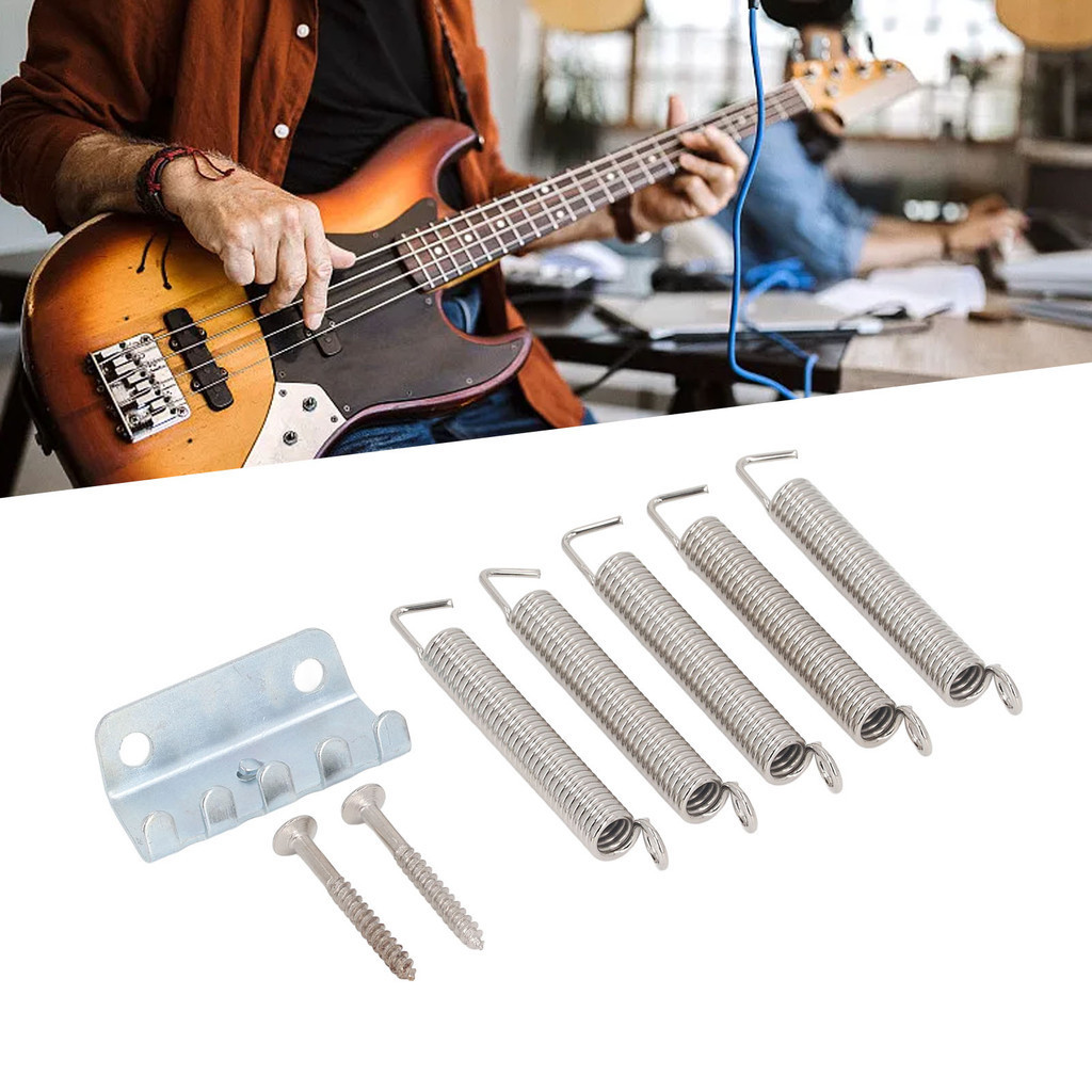 SPR-Electric Guitar Tremolo Spring Claw Screw Kit Stainless Steel ...