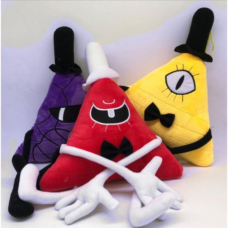 Weird Town Bill Cipher yellow triangle plush triangle dream monster toy ...