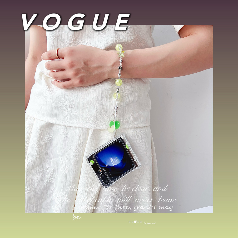 For Samsung Galaxy Z Flip 5 4 3 Clear Frosted Flower Simple Case ...