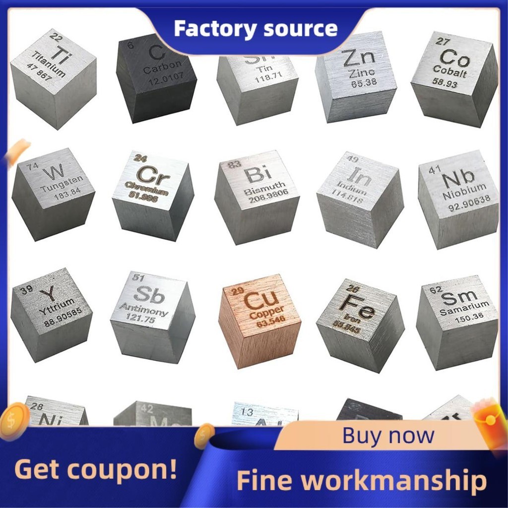 20Pcs Density Cubes Set for A Periodic Table of Elements Collection ...