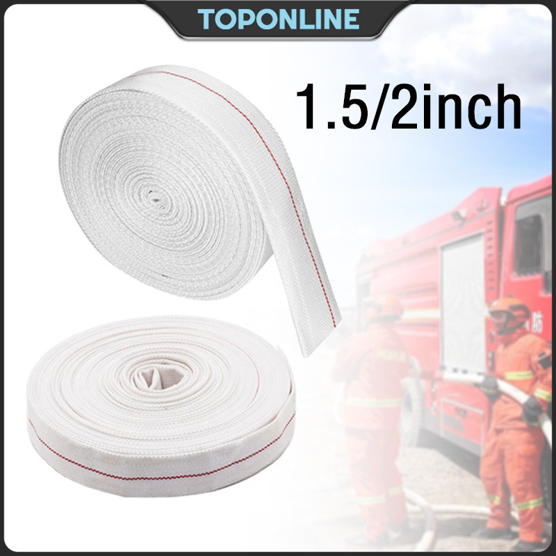 20M 1.5/2 inch Fire Hose Thickened Canvas Agricultural Irrigation Hose ...