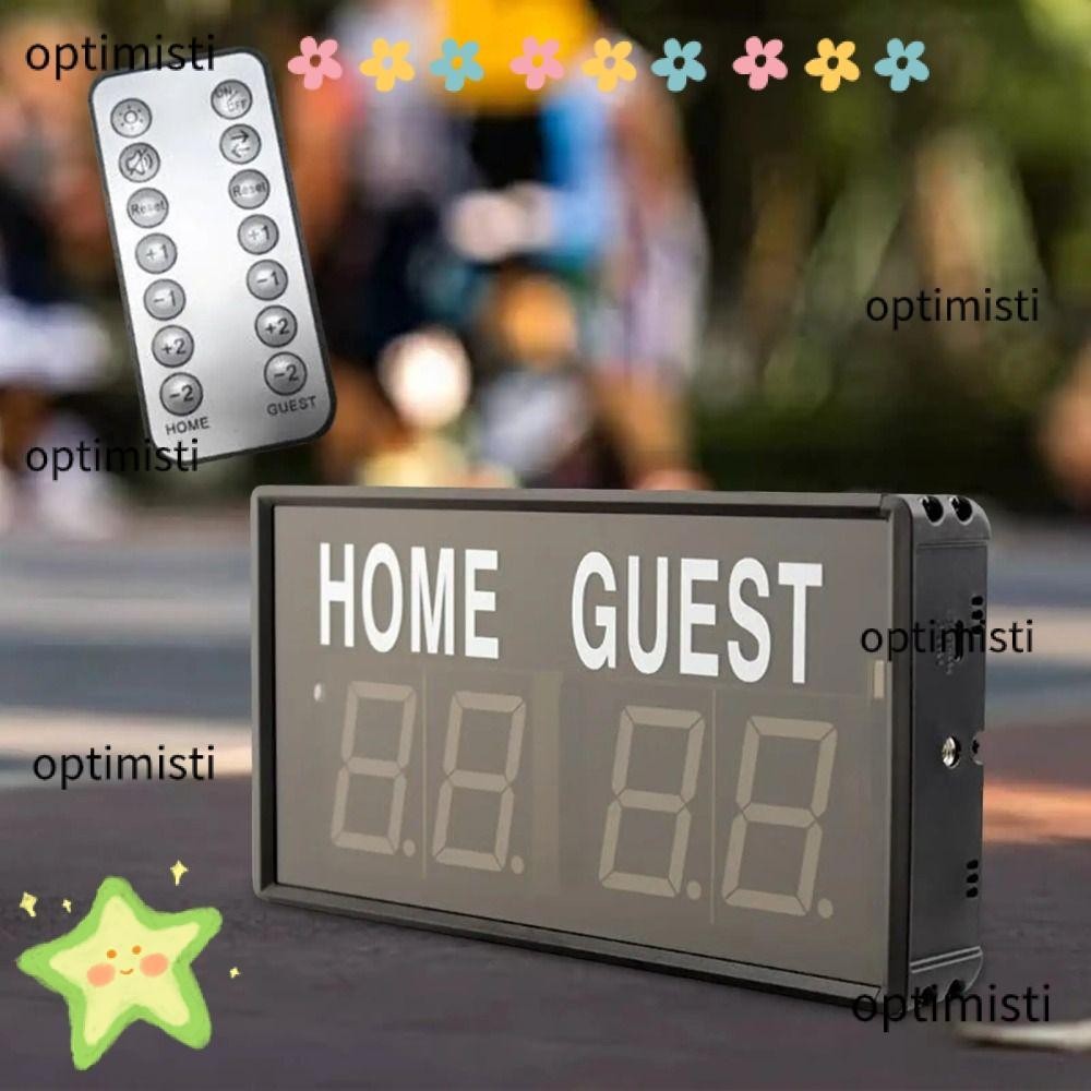OPTIMISTI Digital Scoreboard, Portable Multiple Sports Electronic ...