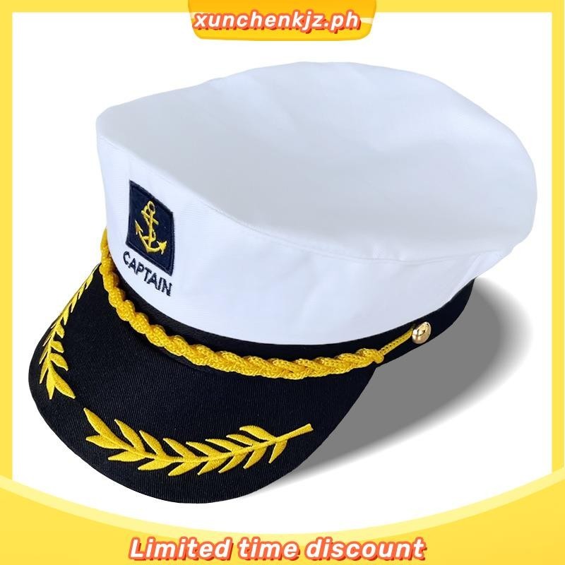 voonne Kids Navy Hat Yacht Military Hats Boat Skipper Ship Sailor ...