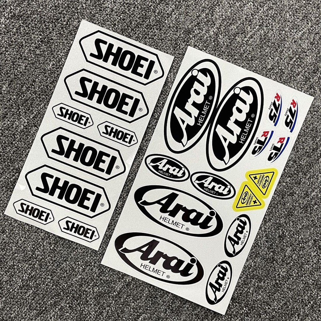 Shoei Helmet Sticker Waterproof Reflective Motorcycle Helmet Sticker ...