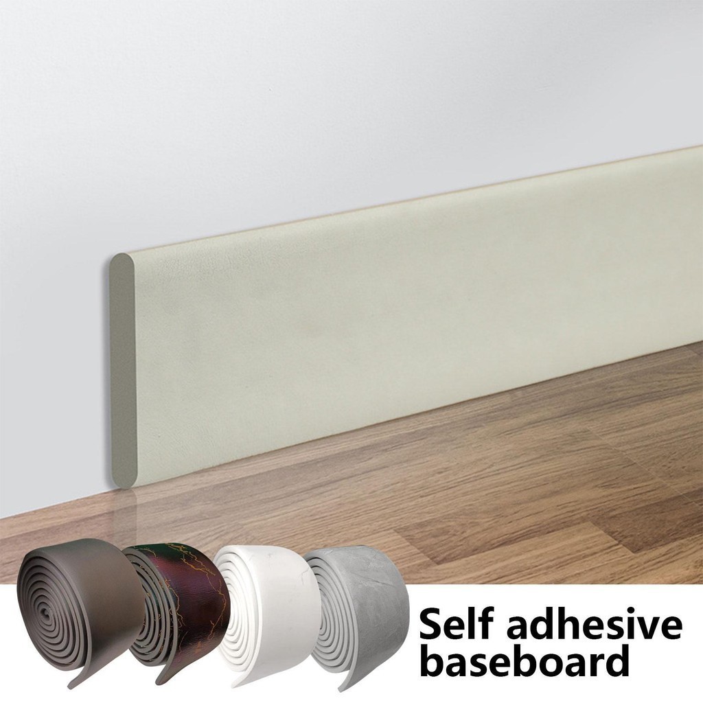 Baseboard Molding Trim Waterproof Decorative Strips Flexible Wall ...