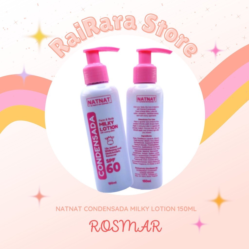 Rosmar NATNAT Face and Body Lotion Milky Condensada with SPF 60 150ml ...