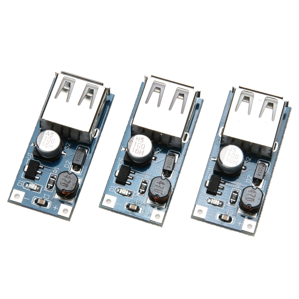 3pc DC Step-up Boost Module USB Power Boost Circuit Board 0.9V 5V to 5V ...