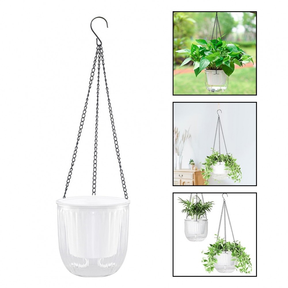 Hanging Plant Pot with Self Watering Feature and Air Circulation for ...